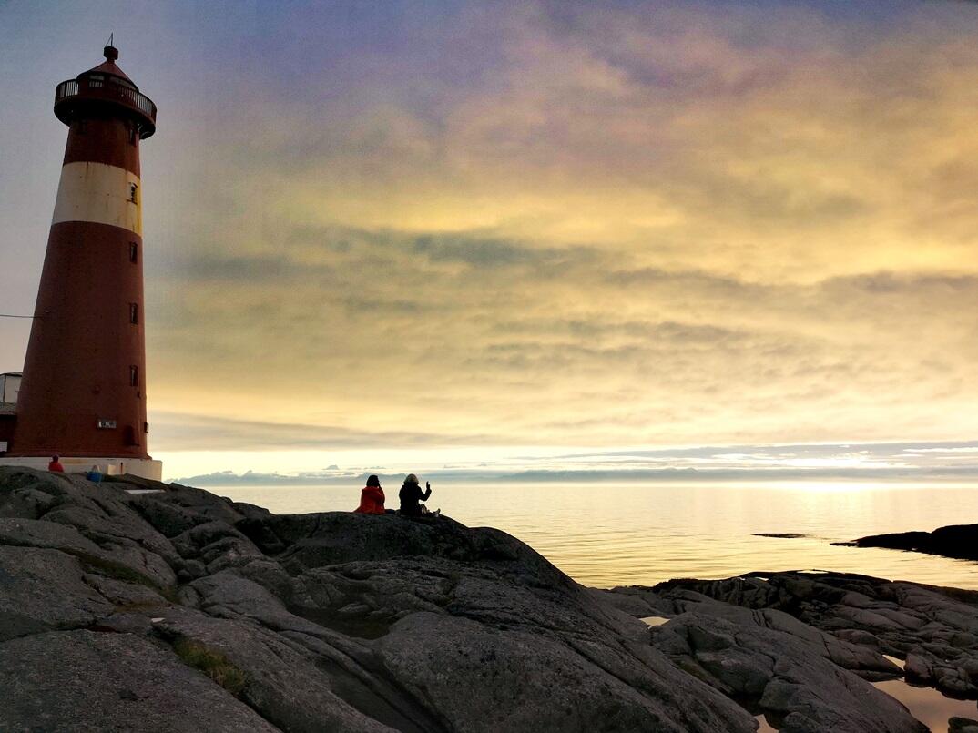 Samling på Tranøy fyr